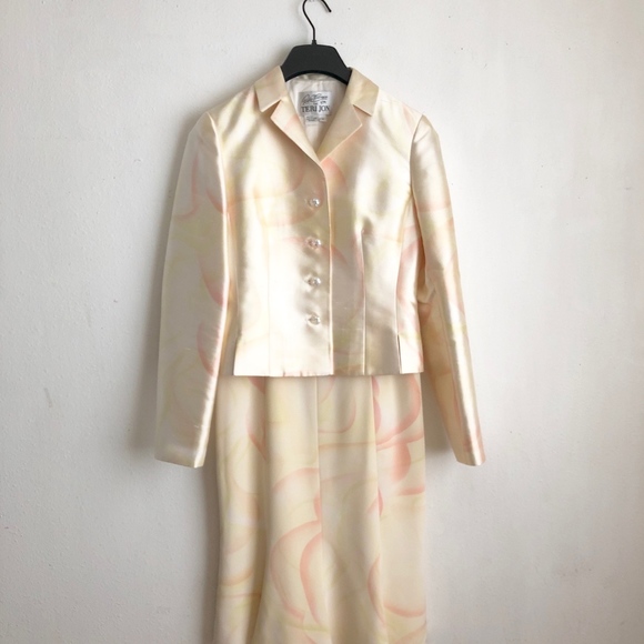 Teri Jon | Dresses | Rickie Freeman For Teri Jon Silk Suit Sz6 Pastel ...